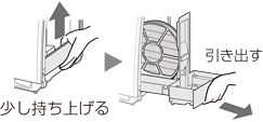 加湿フィルター、トレーのお手入れ（KI-EX55）│空気清浄機│サポート・お問い合わせ：シャープ